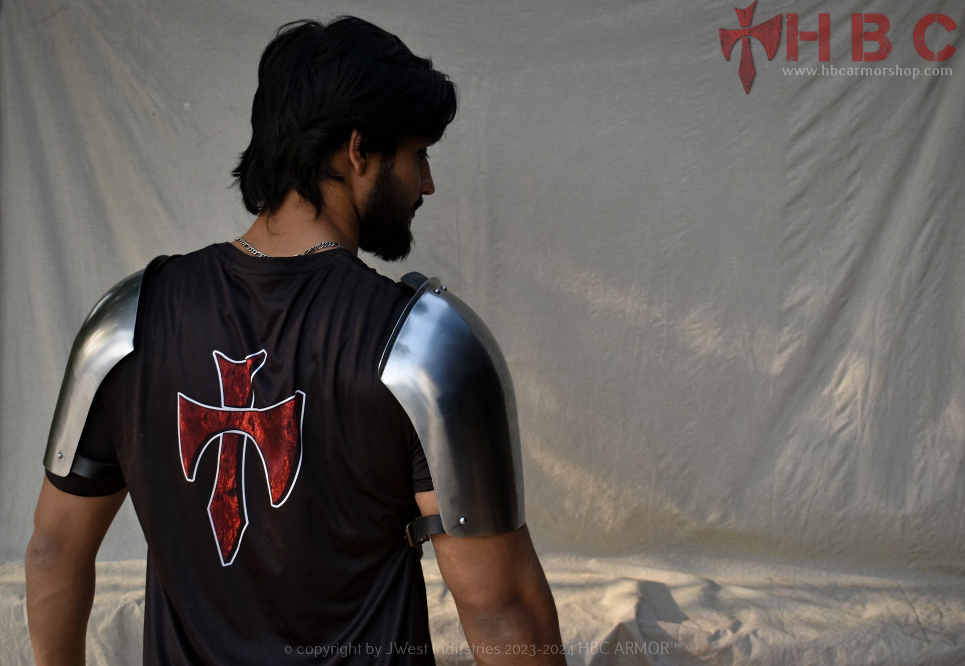 Simple pauldrons 14th century type 1 — HBC Armor Shop