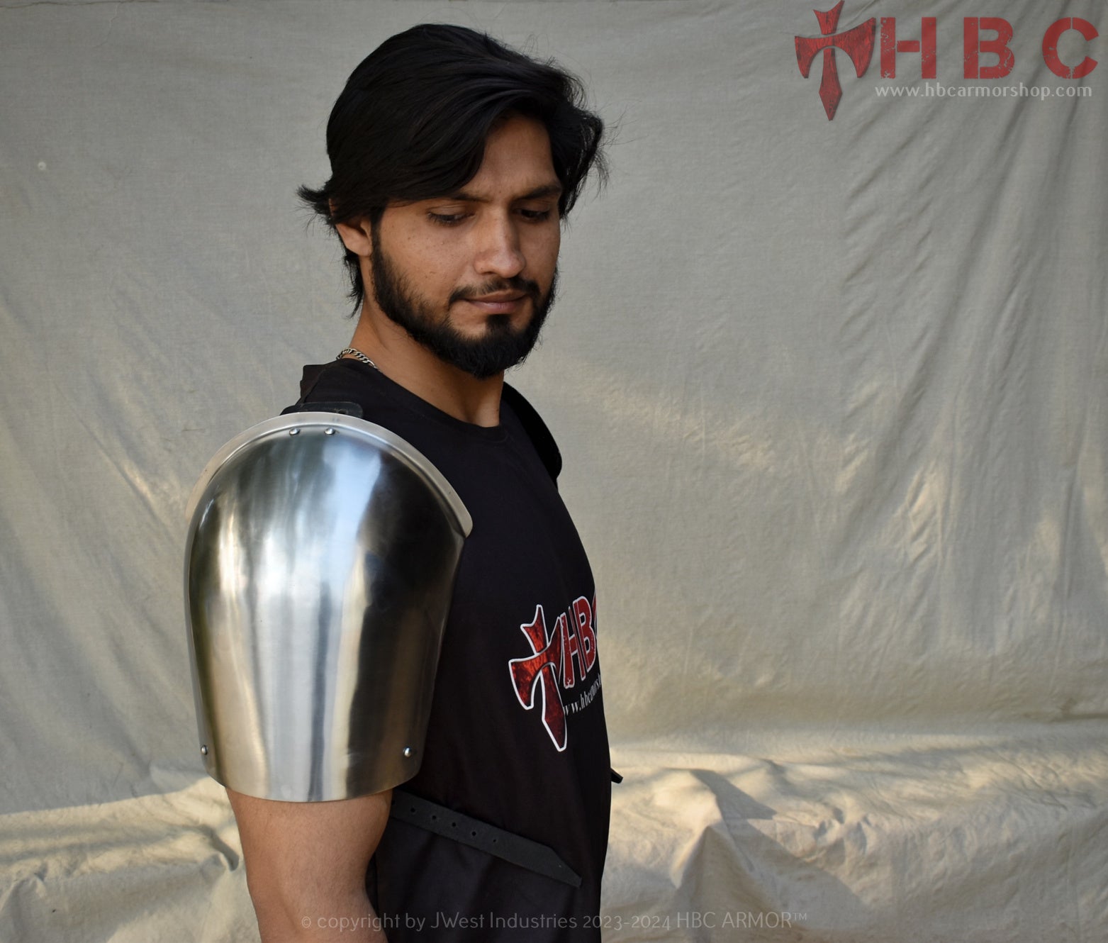 Simple pauldrons 14th century type 1 — HBC Armor Shop
