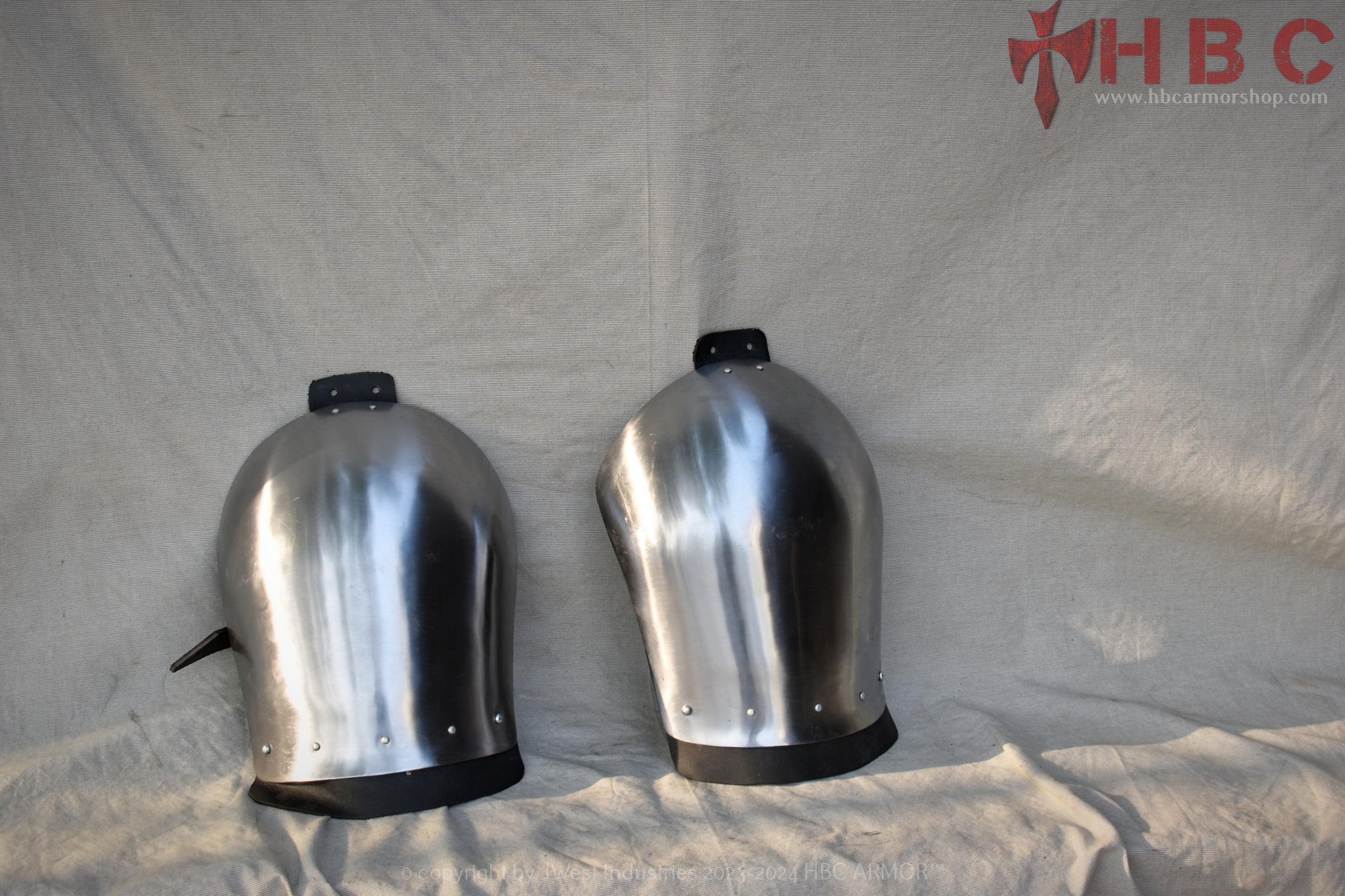 Simple Pauldrons 14th century type 2 — HBC Armor Shop