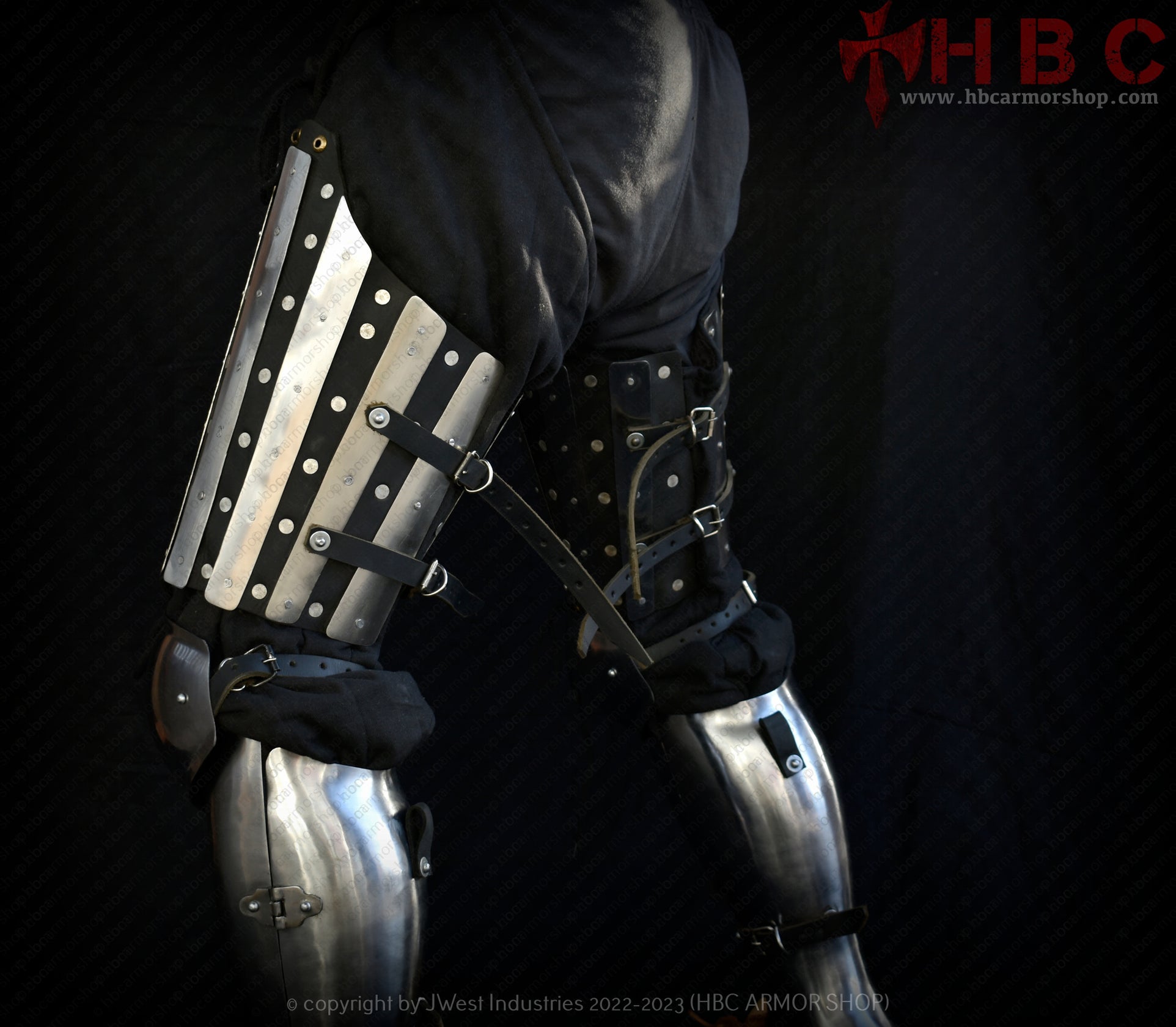 Splint Thigh With 3 Segment Greave — HBC Armor Shop