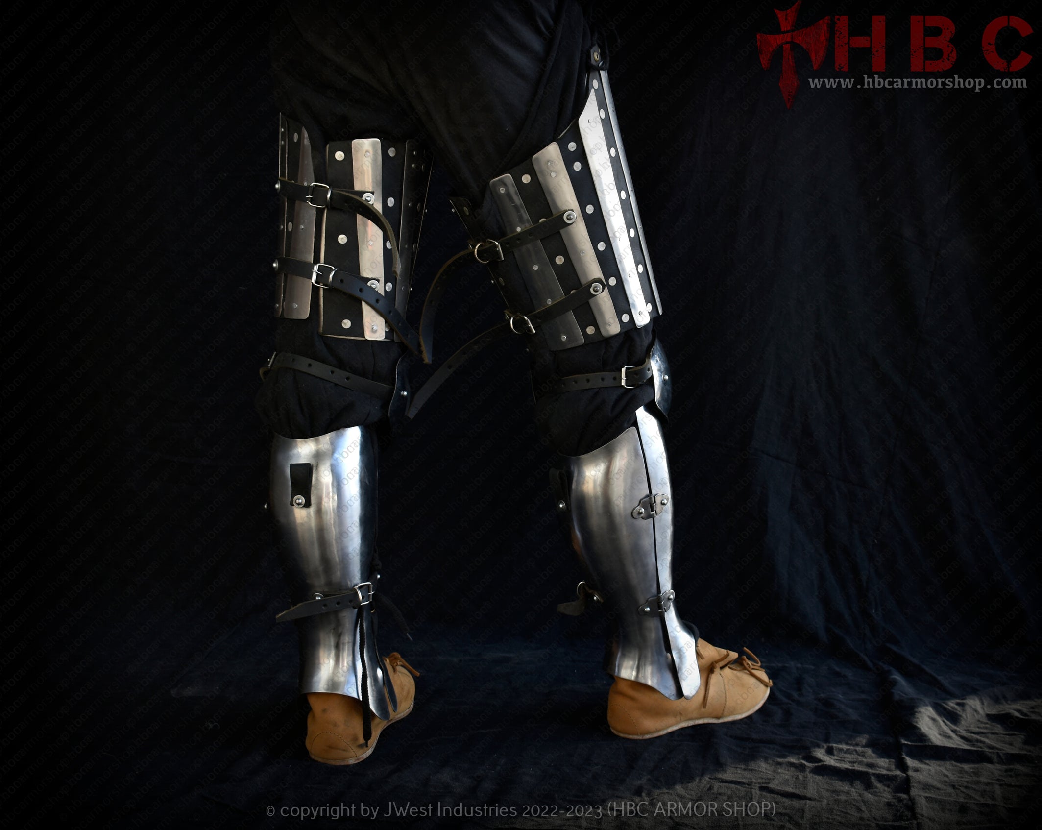 Splint Thigh With 3 Segment Greave — HBC Armor Shop
