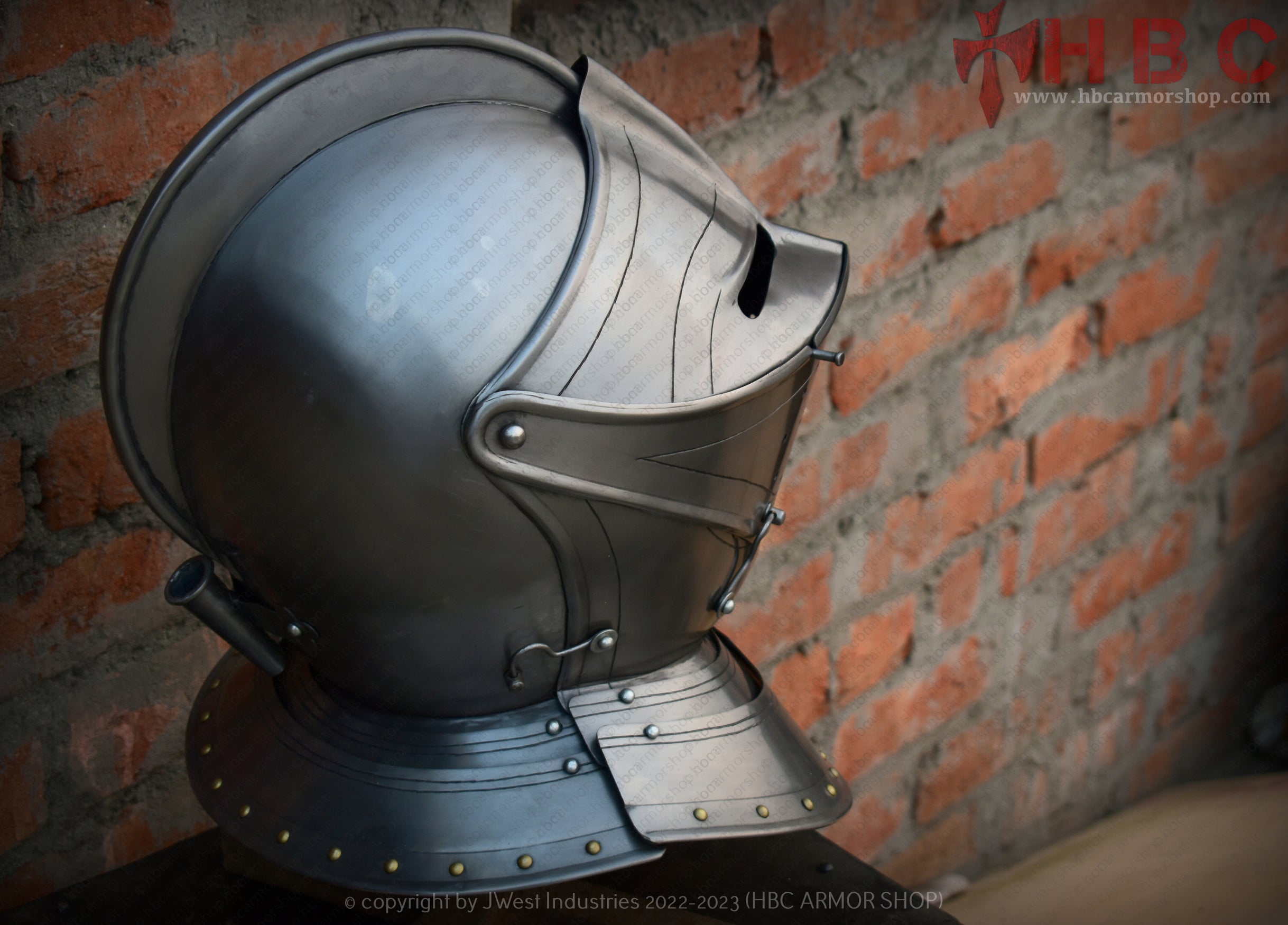 Medieval Knight Helmet -Reenactment & Roleplays — HBC Armor Shop