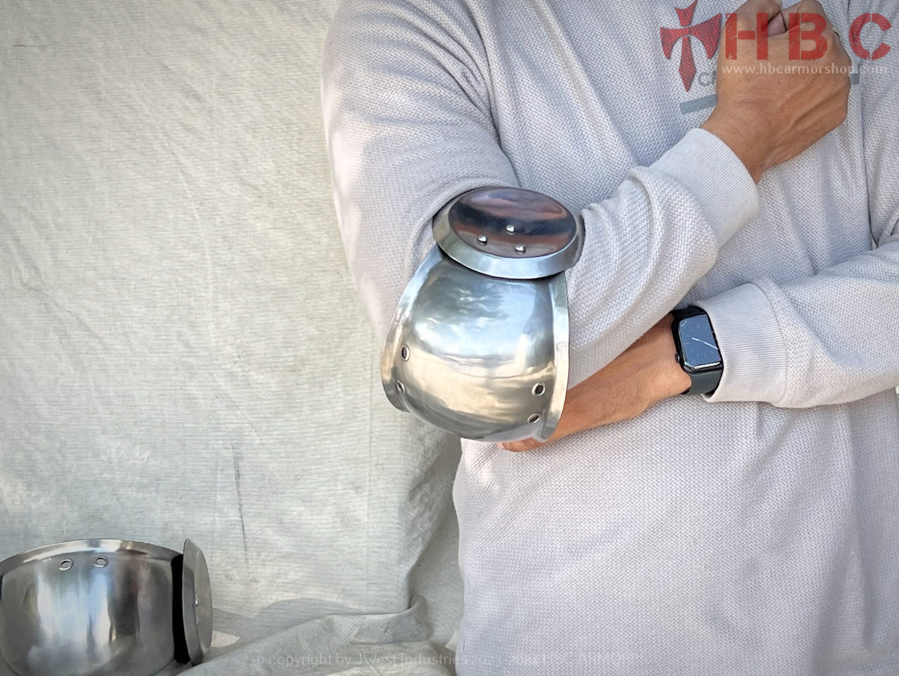 Elbow Cops Rondel for Medieval Combat — HBC Armor Shop