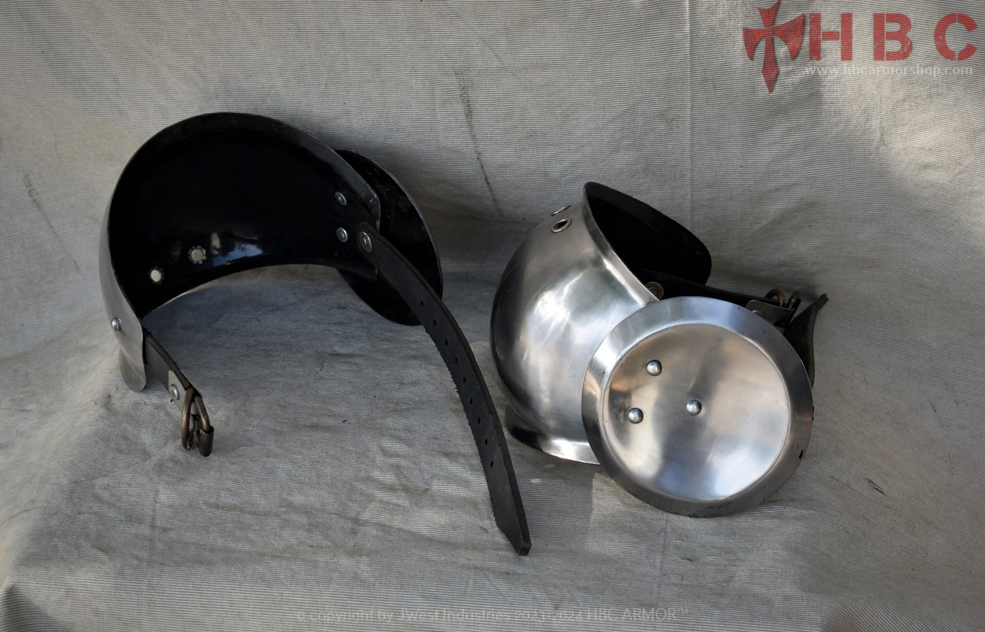 HBC Armor™ Elbow Cops Tempered spring steel 1.2 mm — HBC Armor Shop