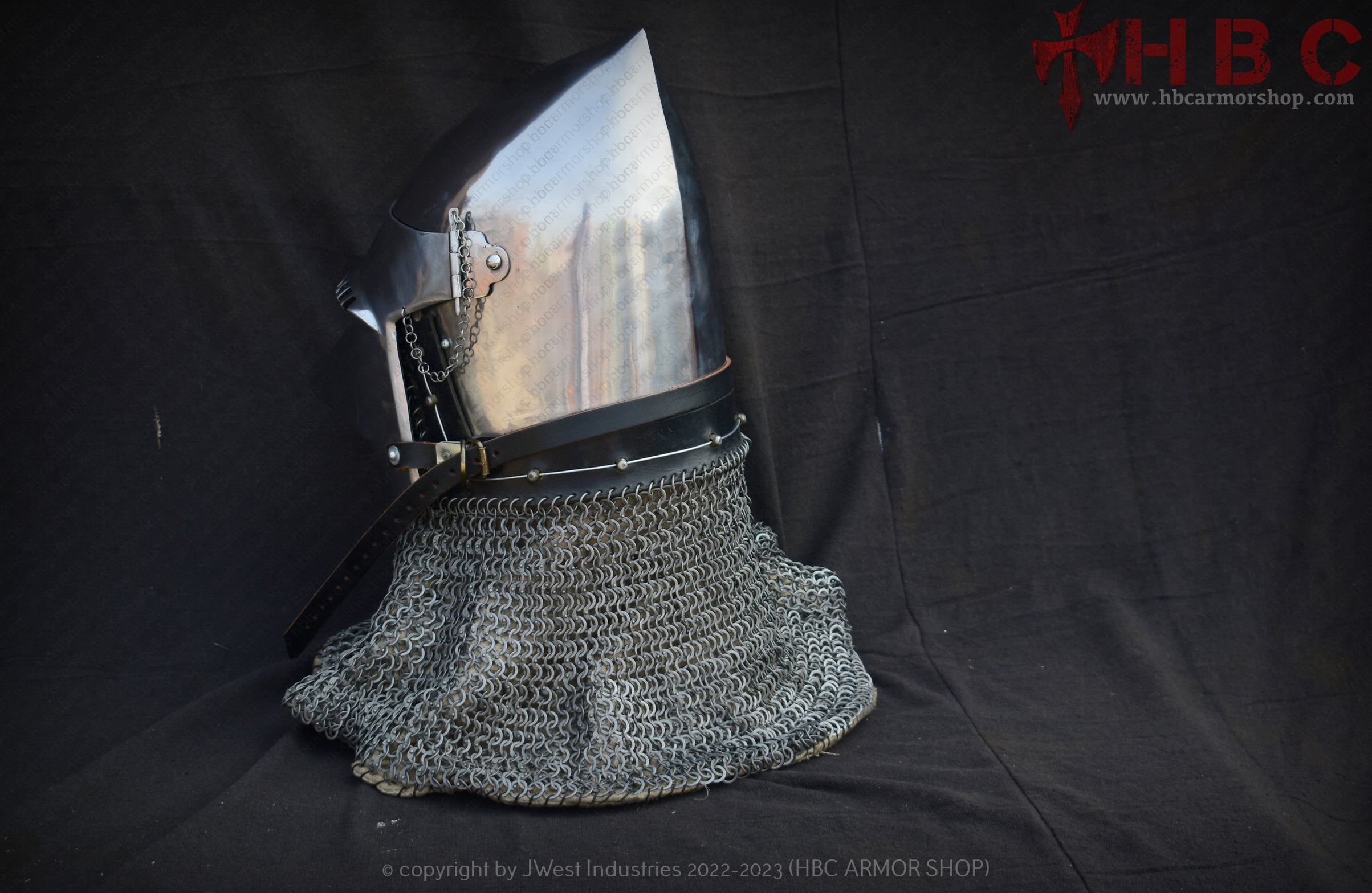 Grill Eyes Medieval Milan Houndskull Helmet — HBC Armor Shop