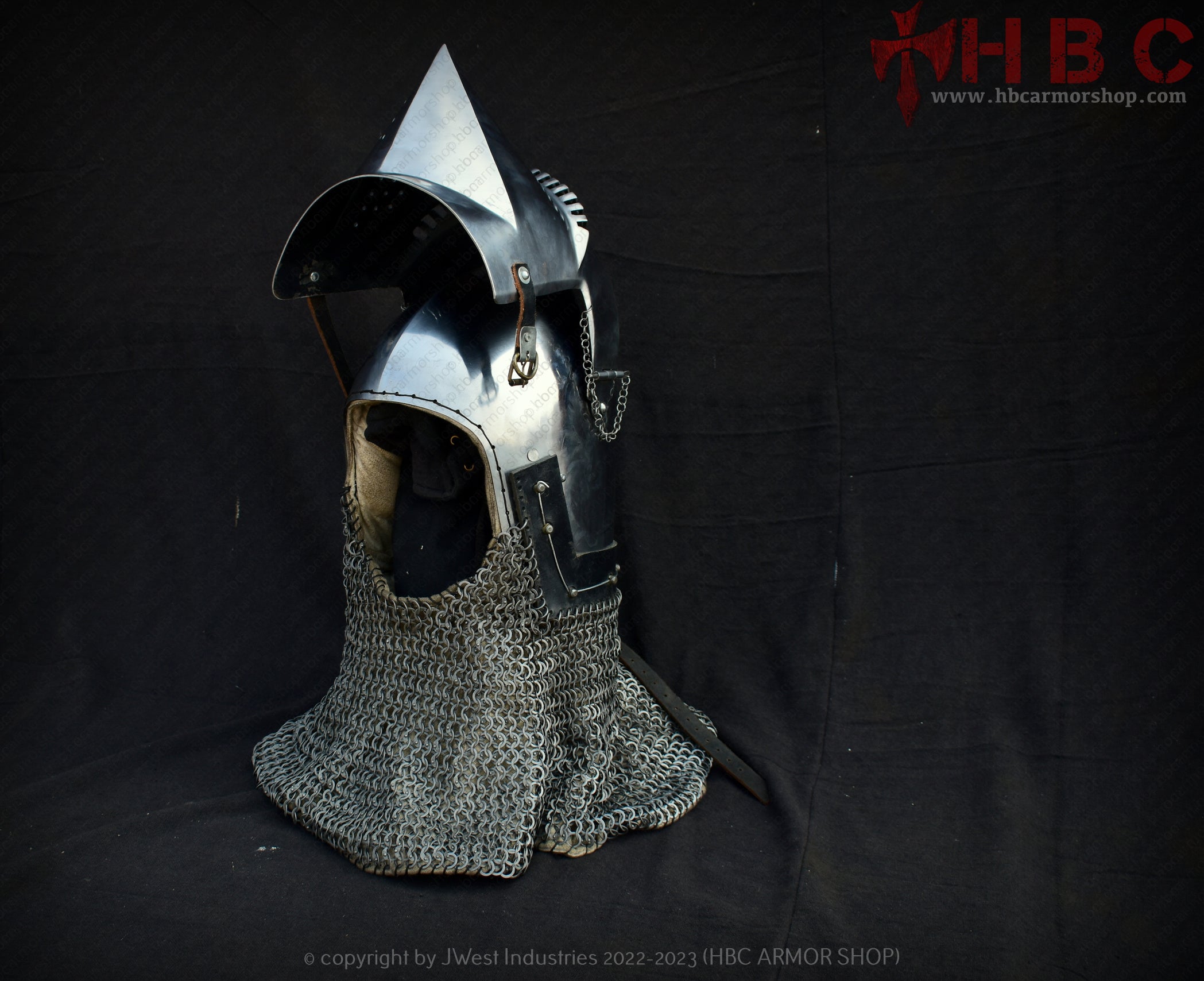 Grill Eyes Medieval Milan Houndskull Helmet — HBC Armor Shop