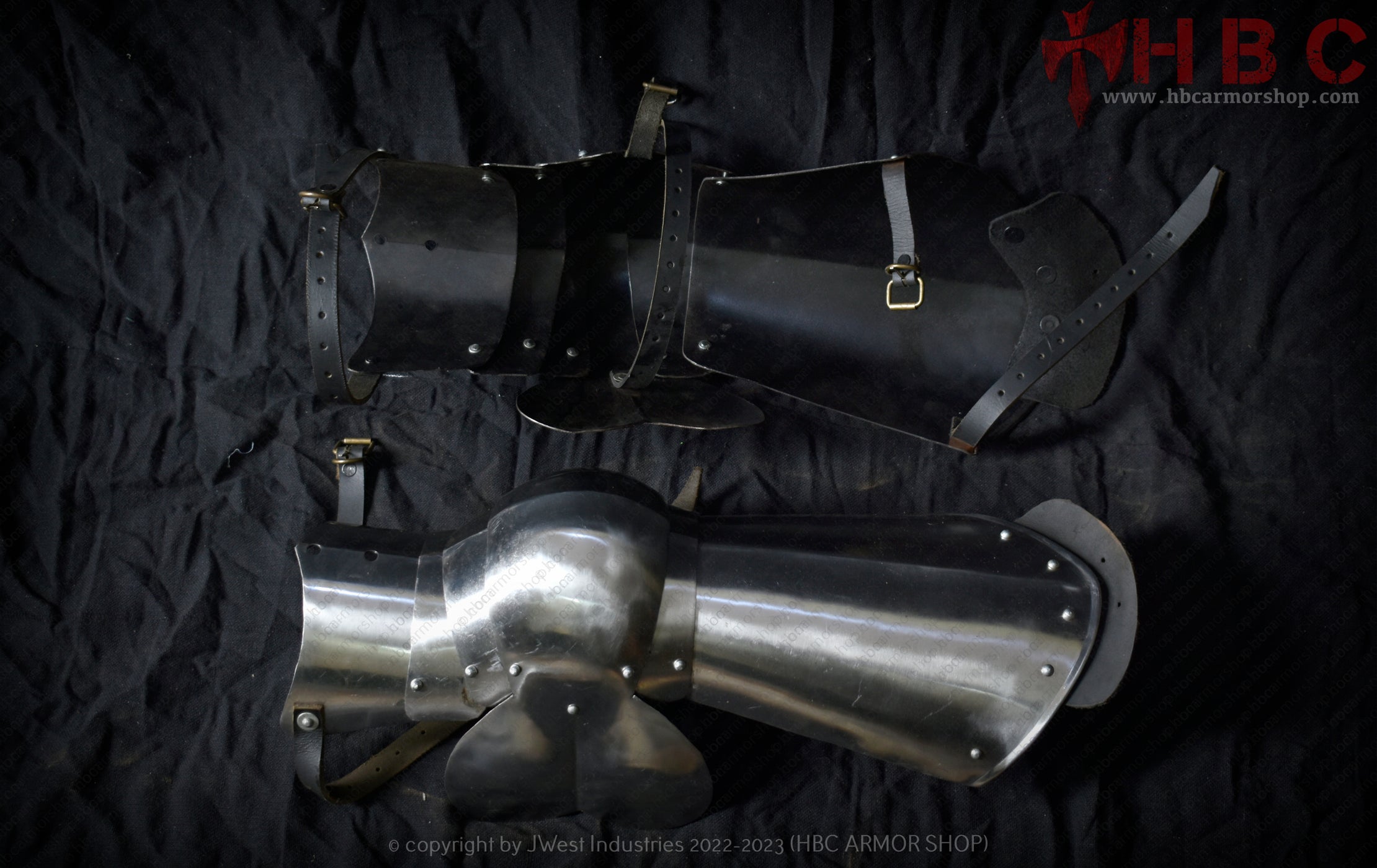 European Leg Armour With front Shin Guard — HBC Armor Shop