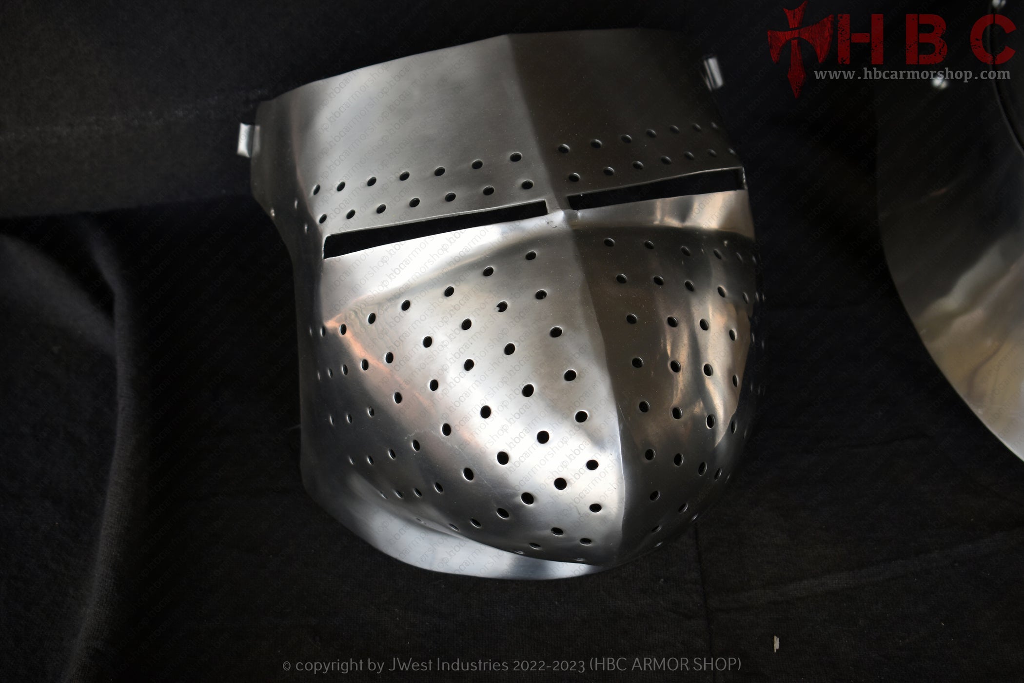 Great Bascinet Helmet with 3 Different Visors — HBC Armor Shop