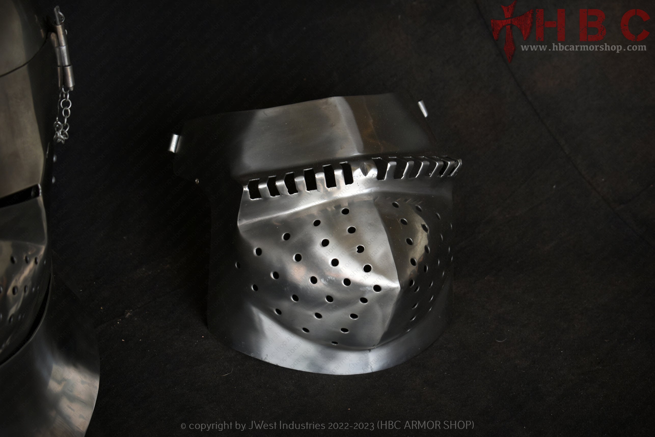 Great Bascinet Helmet with 3 Different Visors — HBC Armor Shop