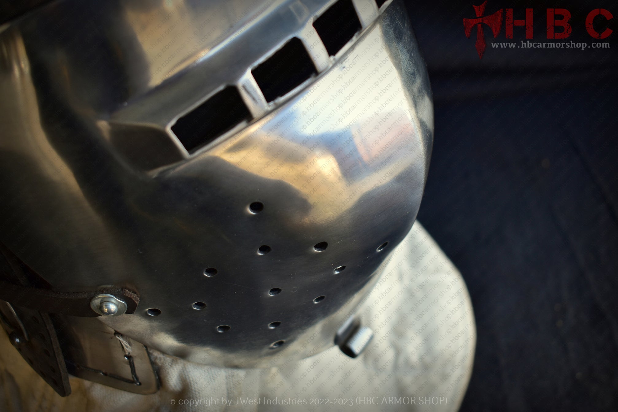 Nuremberg klapvisor Bascinet Helmet — HBC Armor Shop