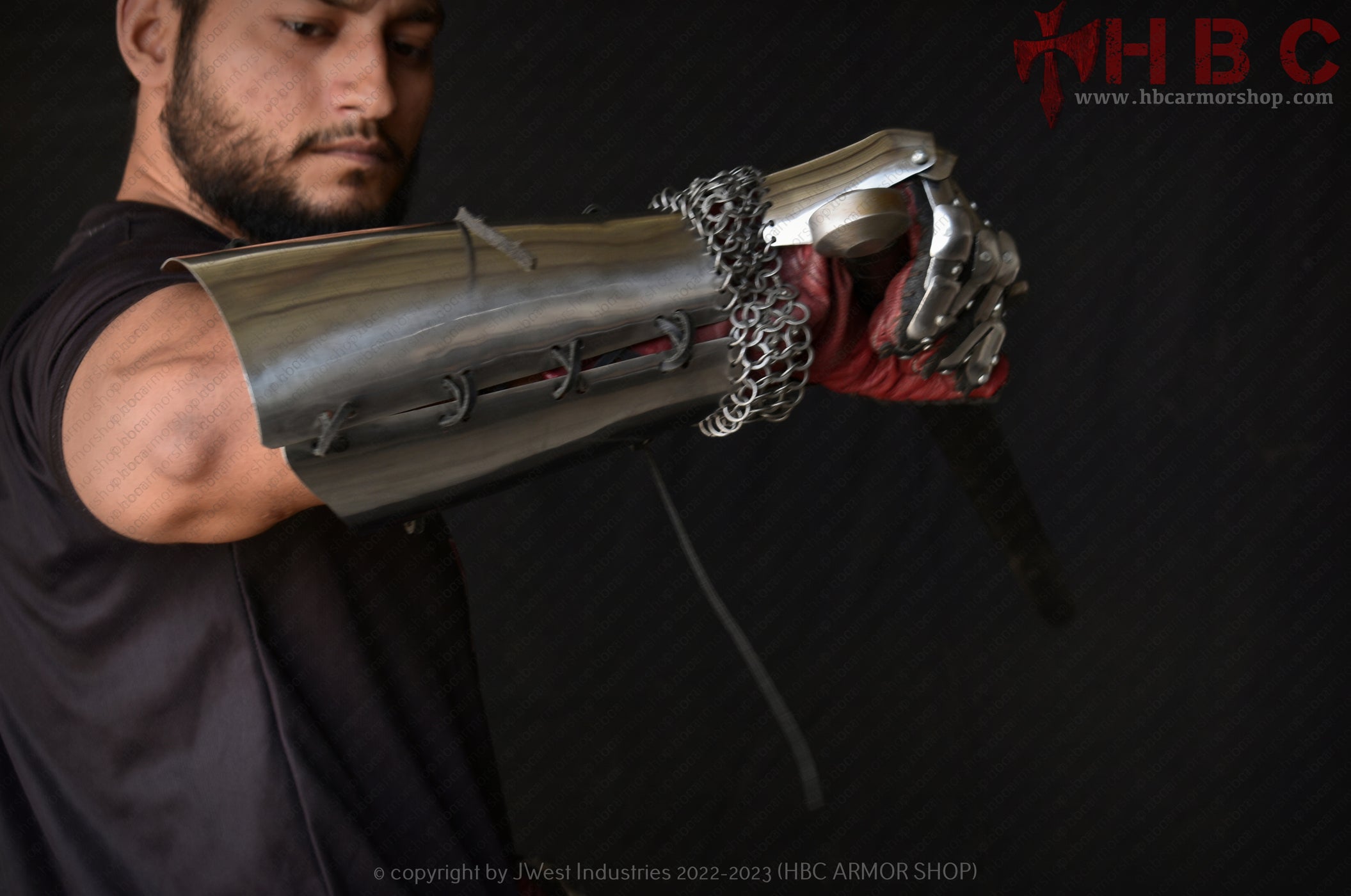 Japanese Samurai Long Gauntlet — HBC Armor Shop