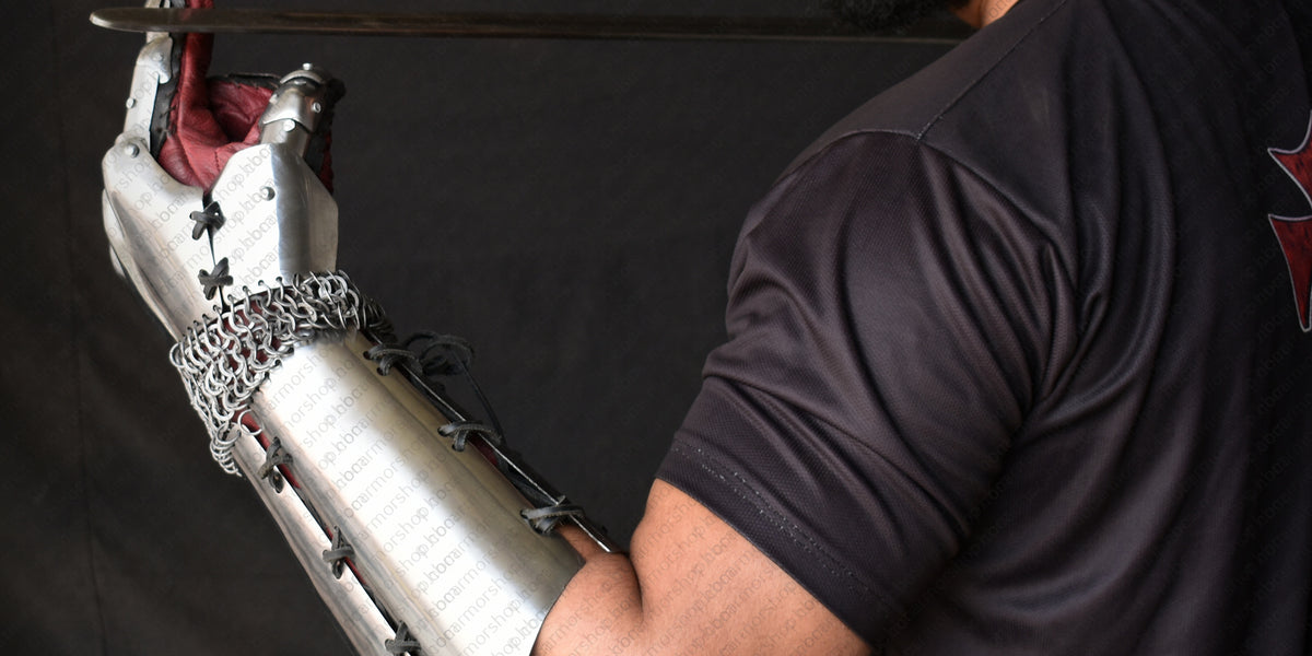 Japanese Samurai Long Gauntlet — HBC Armor Shop