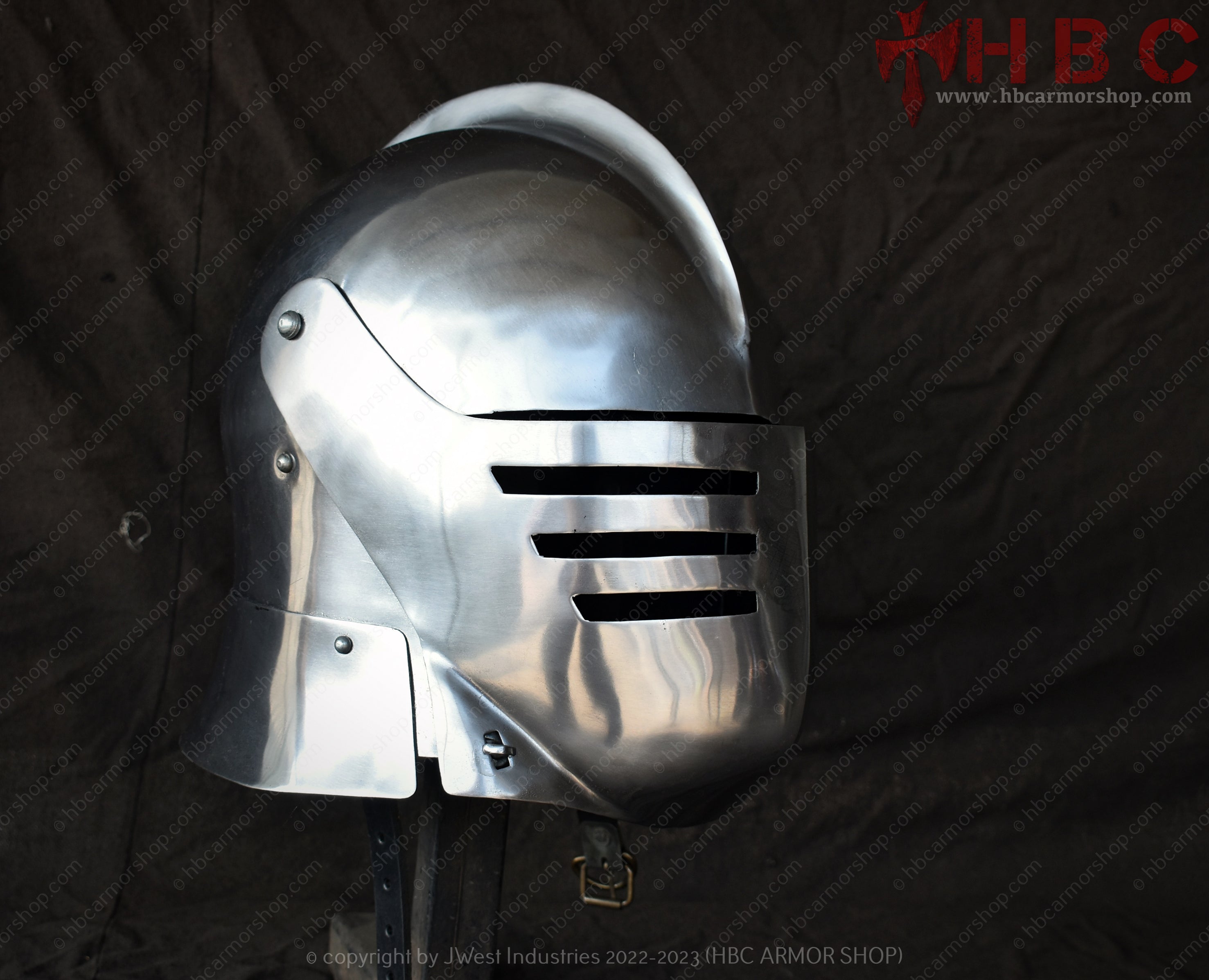 Metal Helmet of Sir William from A Knight's Tale" — HBC Armor Shop