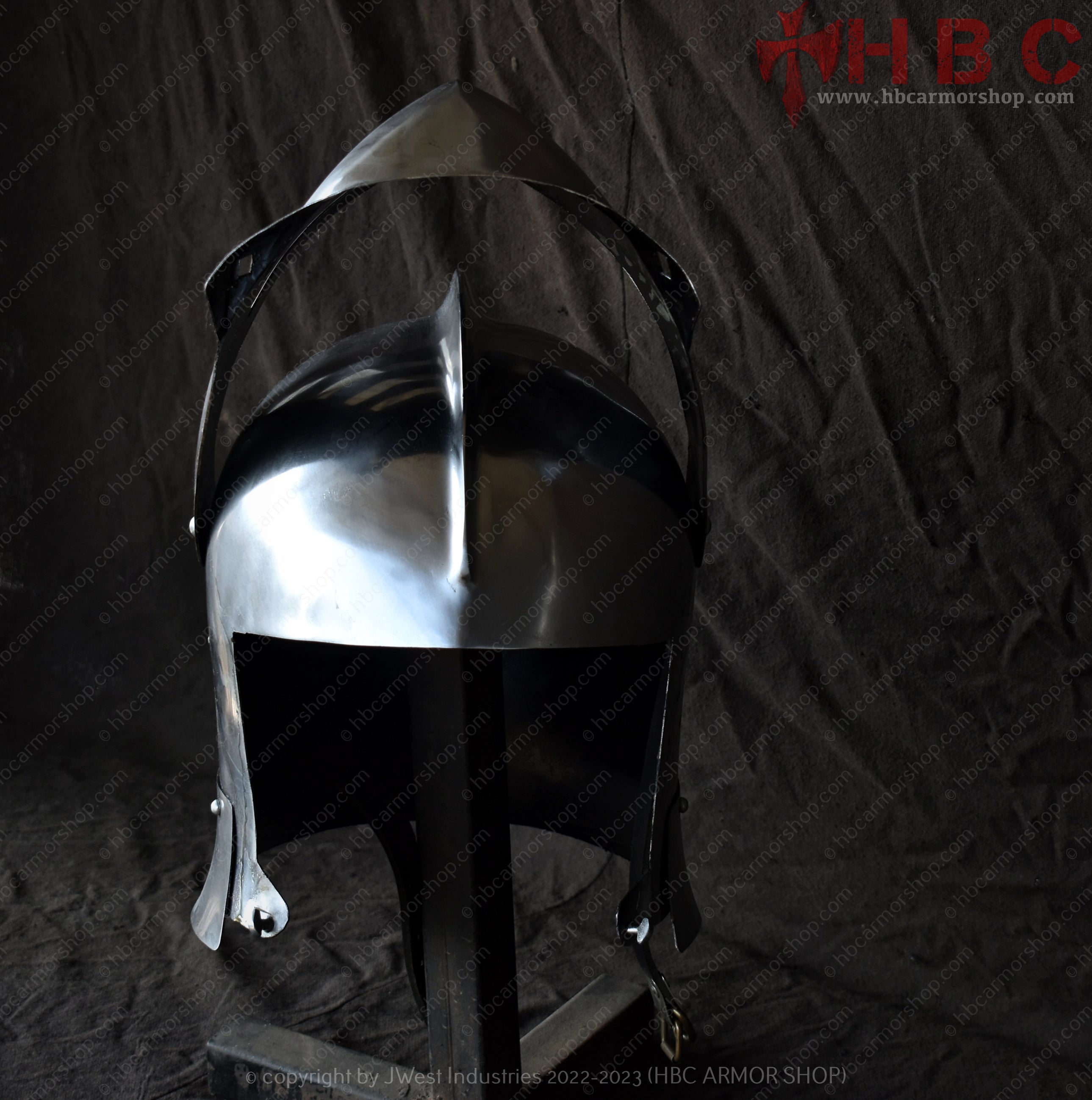 Metal Helmet of Sir William from A Knight's Tale" — HBC Armor Shop