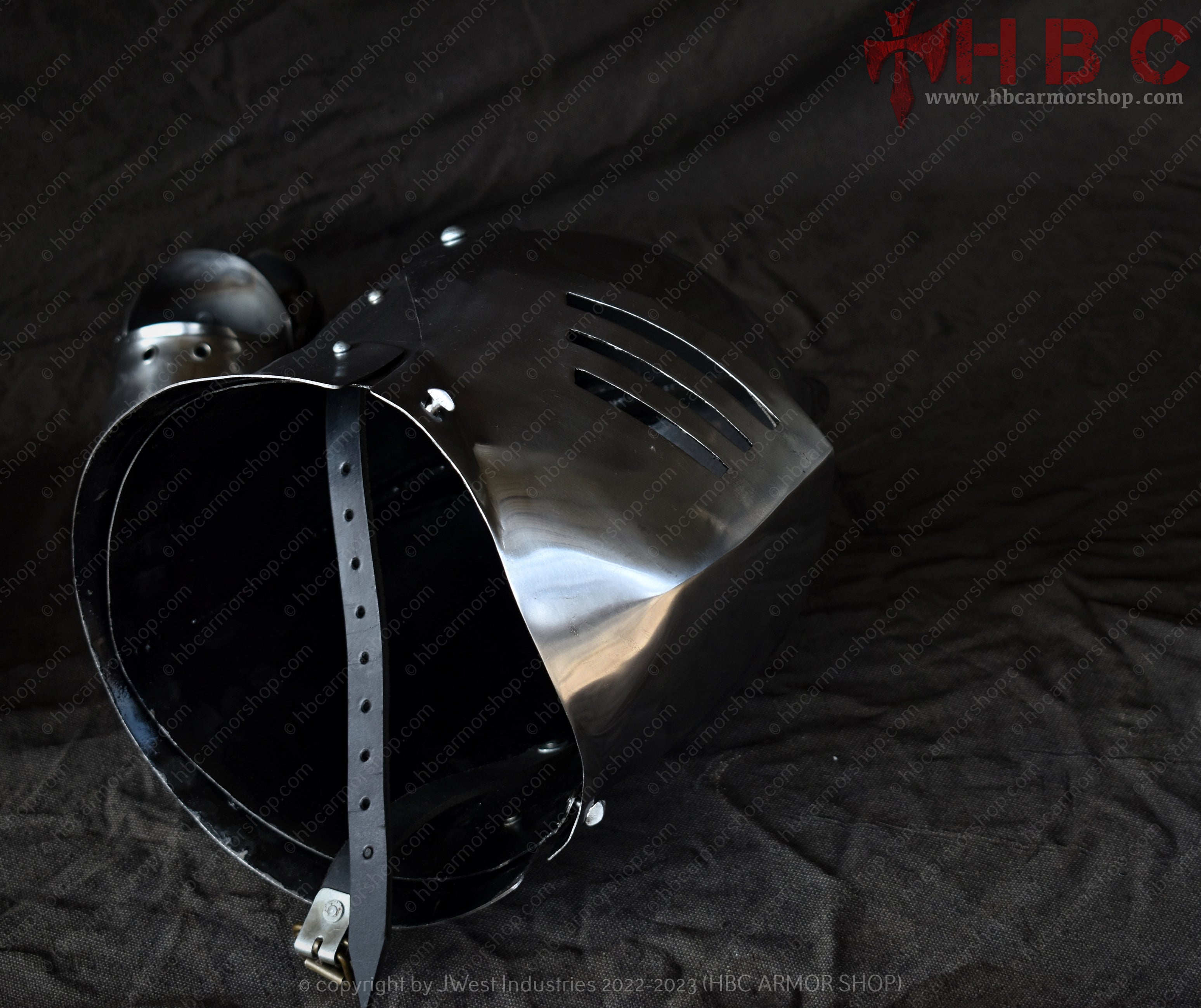 Metal Helmet of Sir William from A Knight's Tale" — HBC Armor Shop