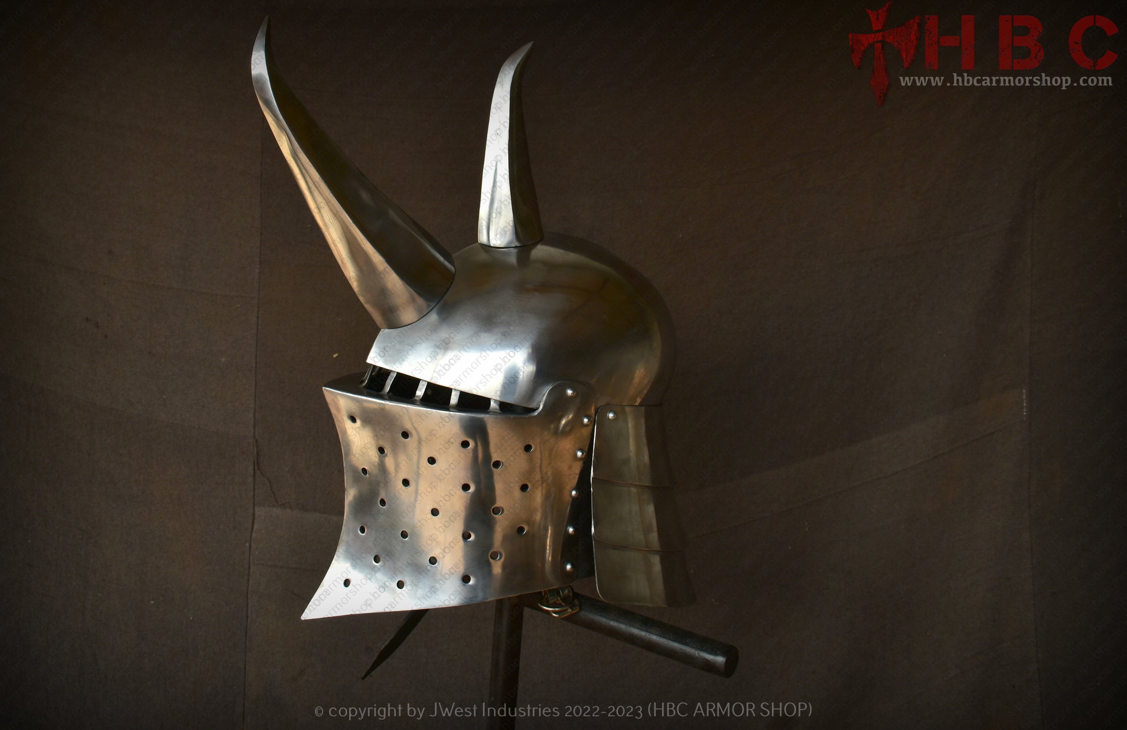 Samson Metal Horns Helmet — HBC Armor Shop