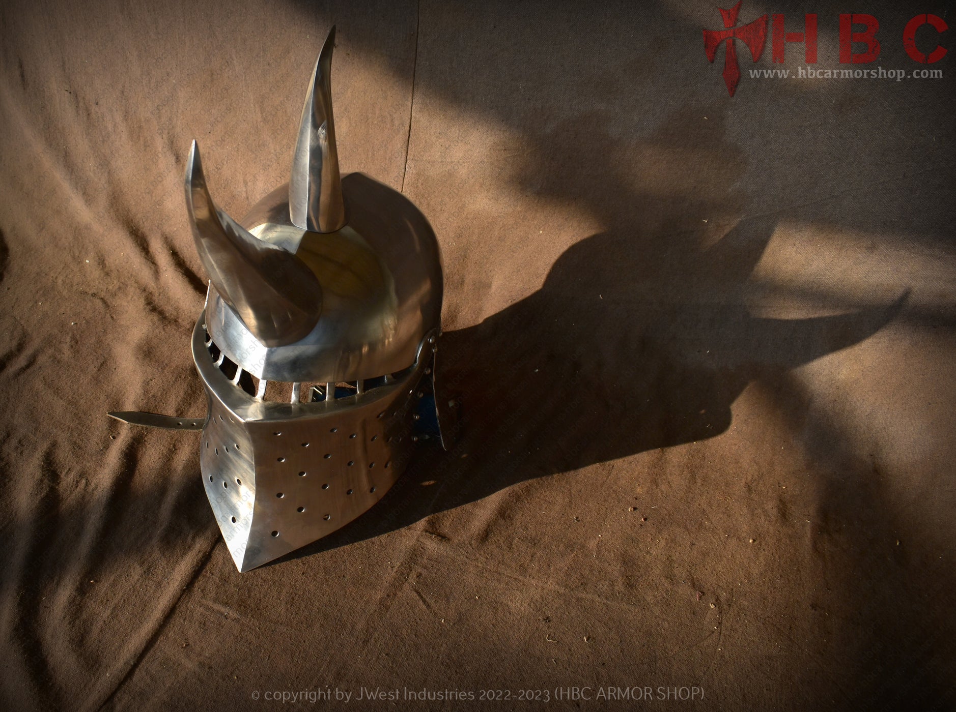 Samson Metal Horns Helmet — HBC Armor Shop