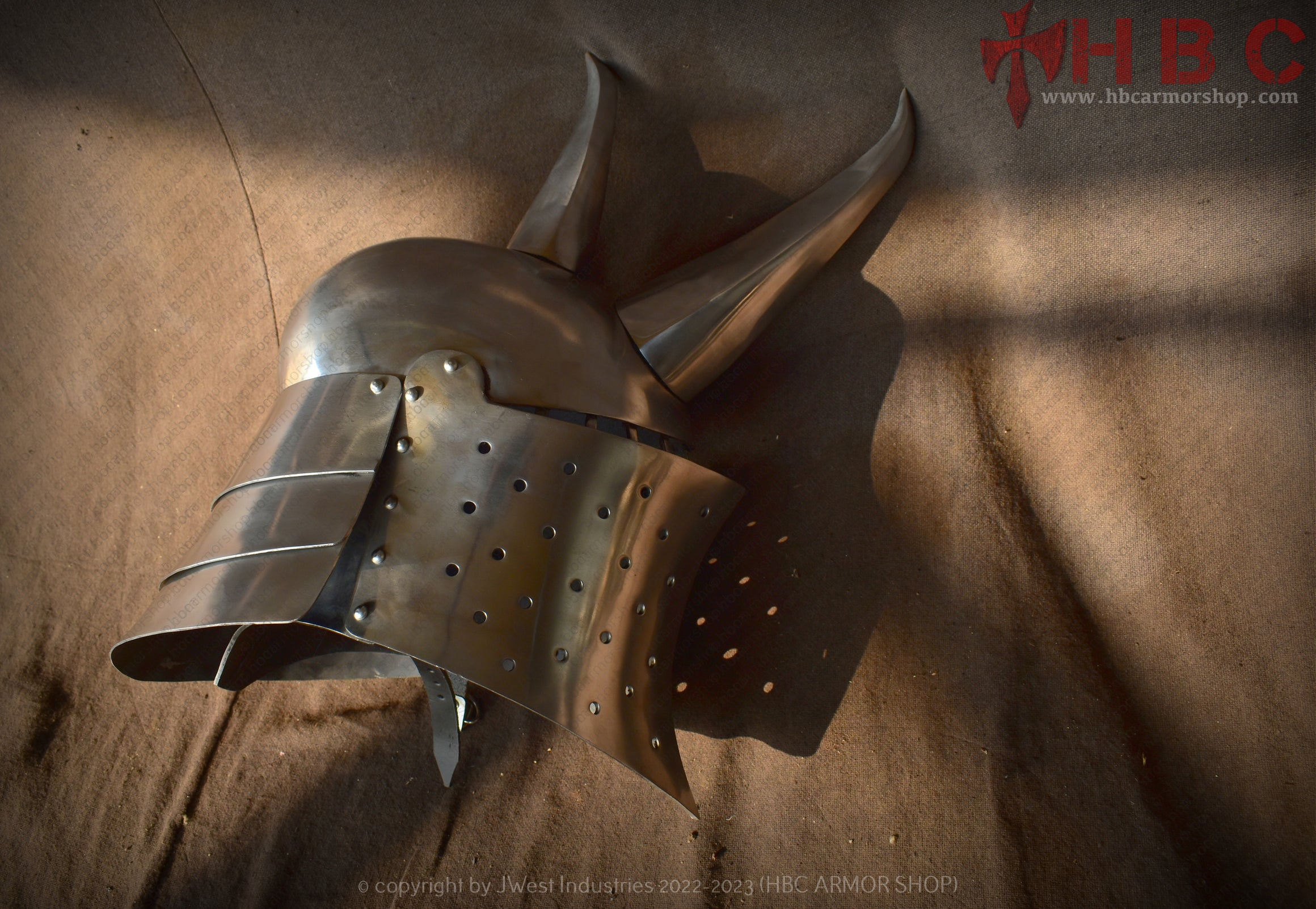 Samson Metal Horns Helmet — HBC Armor Shop