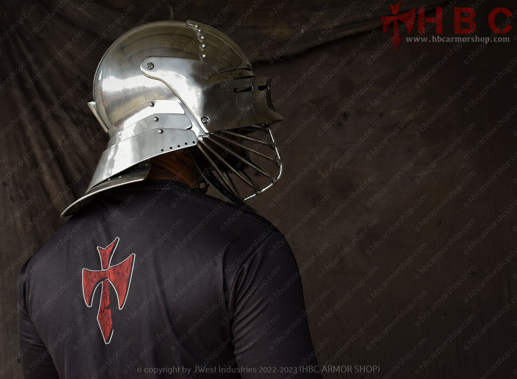 German Sallet Cage Helmet — HBC Armor Shop