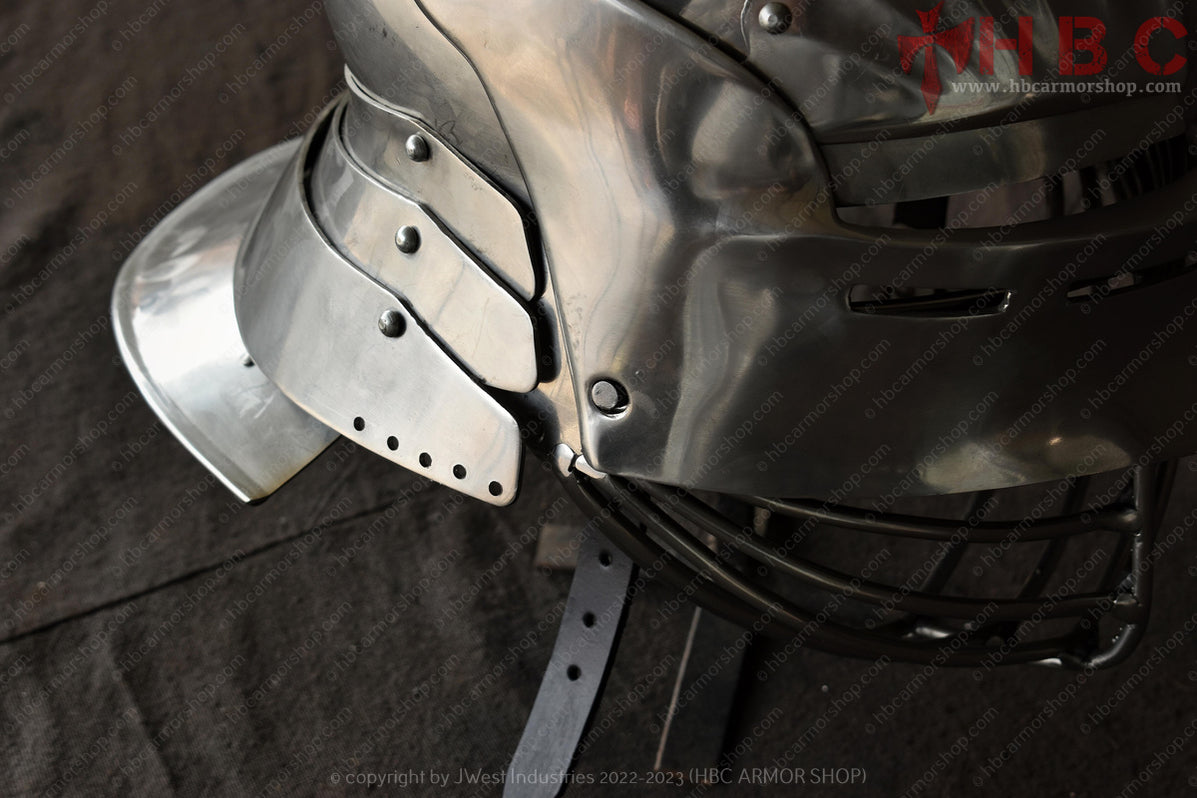 German Sallet Cage Helmet — HBC Armor Shop