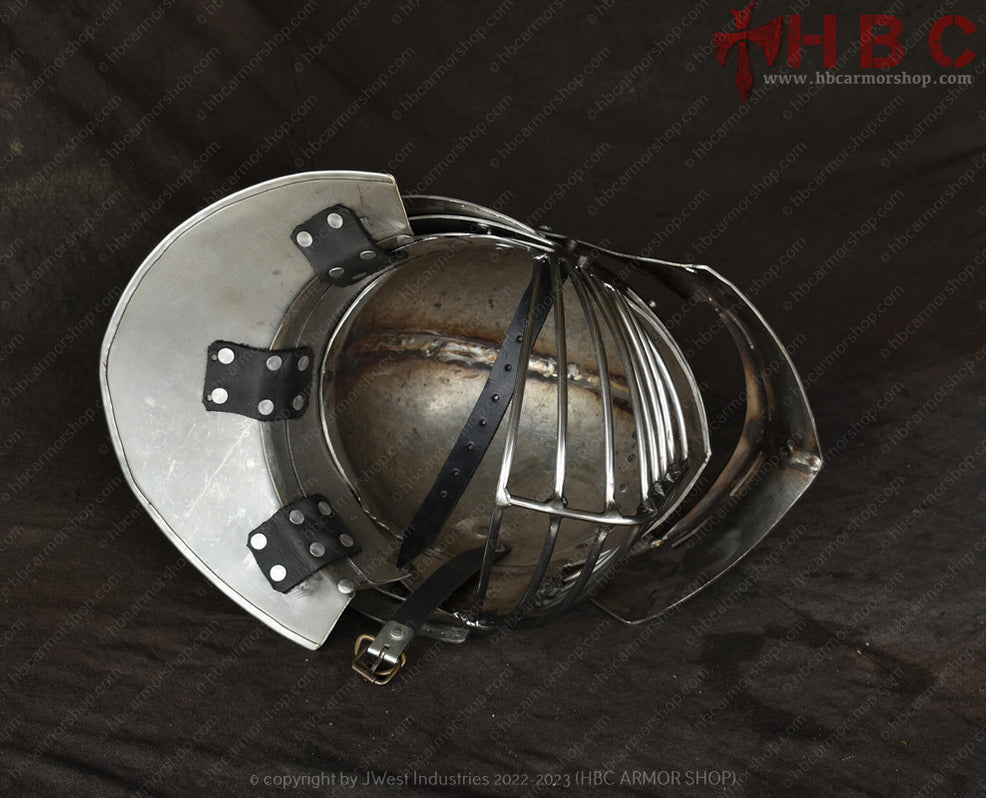 German Sallet Cage Helmet — HBC Armor Shop